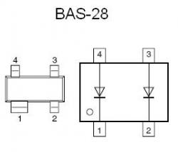 BAS-28 SMT Double Diode | NightFire Electronics LLC